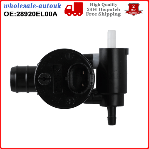 TWIN OUTLET Windscreen Washer Pump For Nissan Juke (2011-2015) 28920 ...