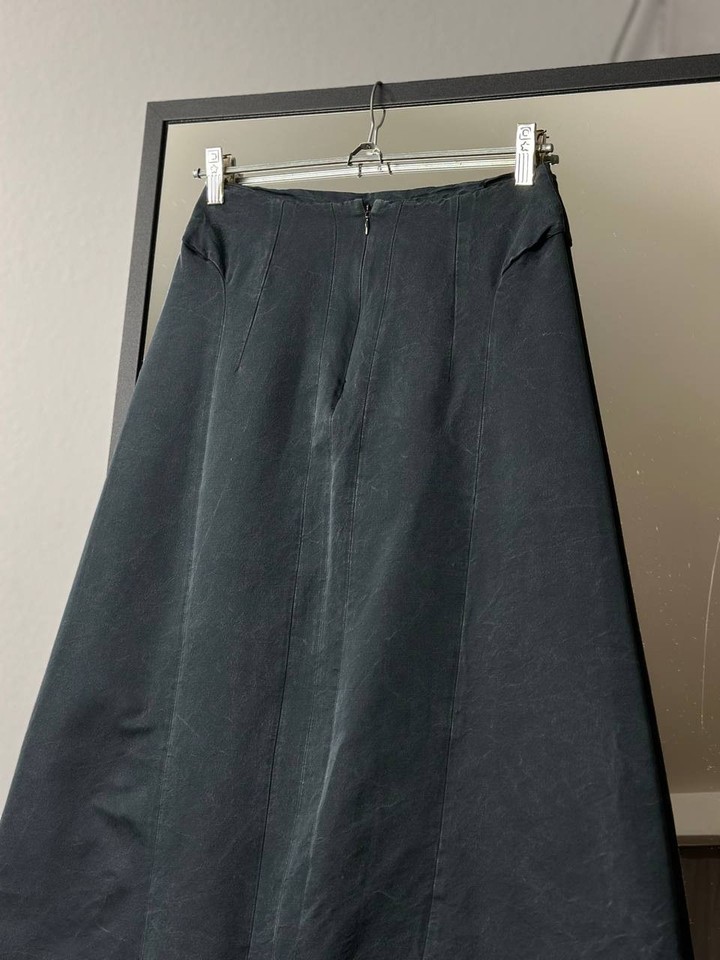 Vintage Jil Sander Skirt Long Grey Wool/Silk Avant GardeSkirt Women’s ...