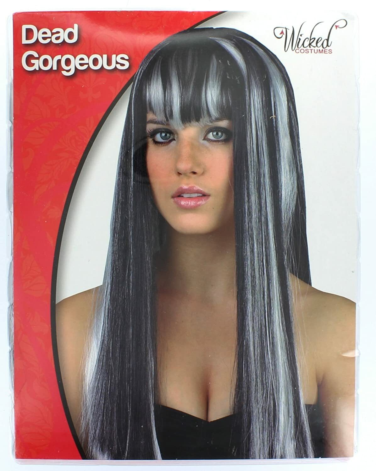 Adult Ladies Dead Gorgeous Black & White Halloween Fancy Dress Costume ...