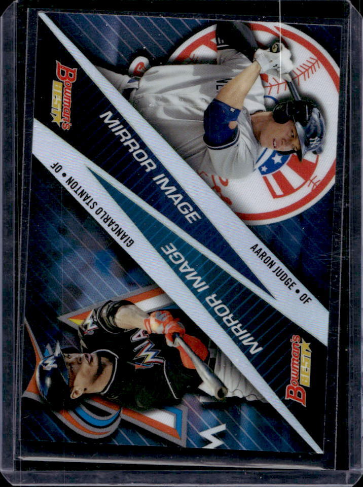 2015 Bowman's Best Giancarlo Stanton Aaron Judge Mirror Image #MI-1 | eBay