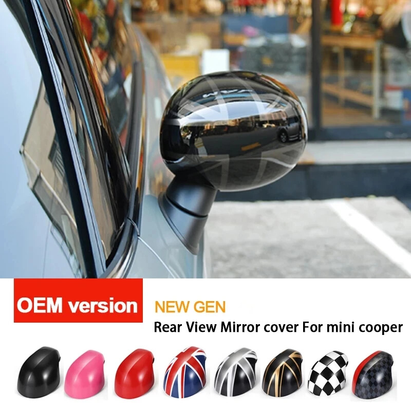 Side Wing Mirror Cover Stickers for MINI Cooper 2020-2022 F54-F60 Gray ...