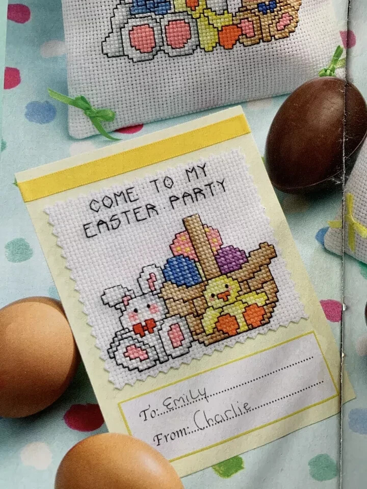 EASTER Cross Stitch Design Chart multiple selection drop down menu ...