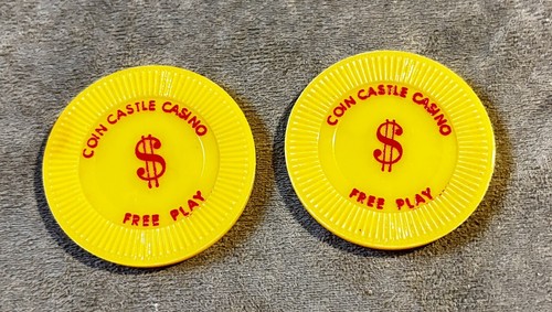 Set Of Two Coin Castle Casino Tokens Yellow 🎰 | eBay