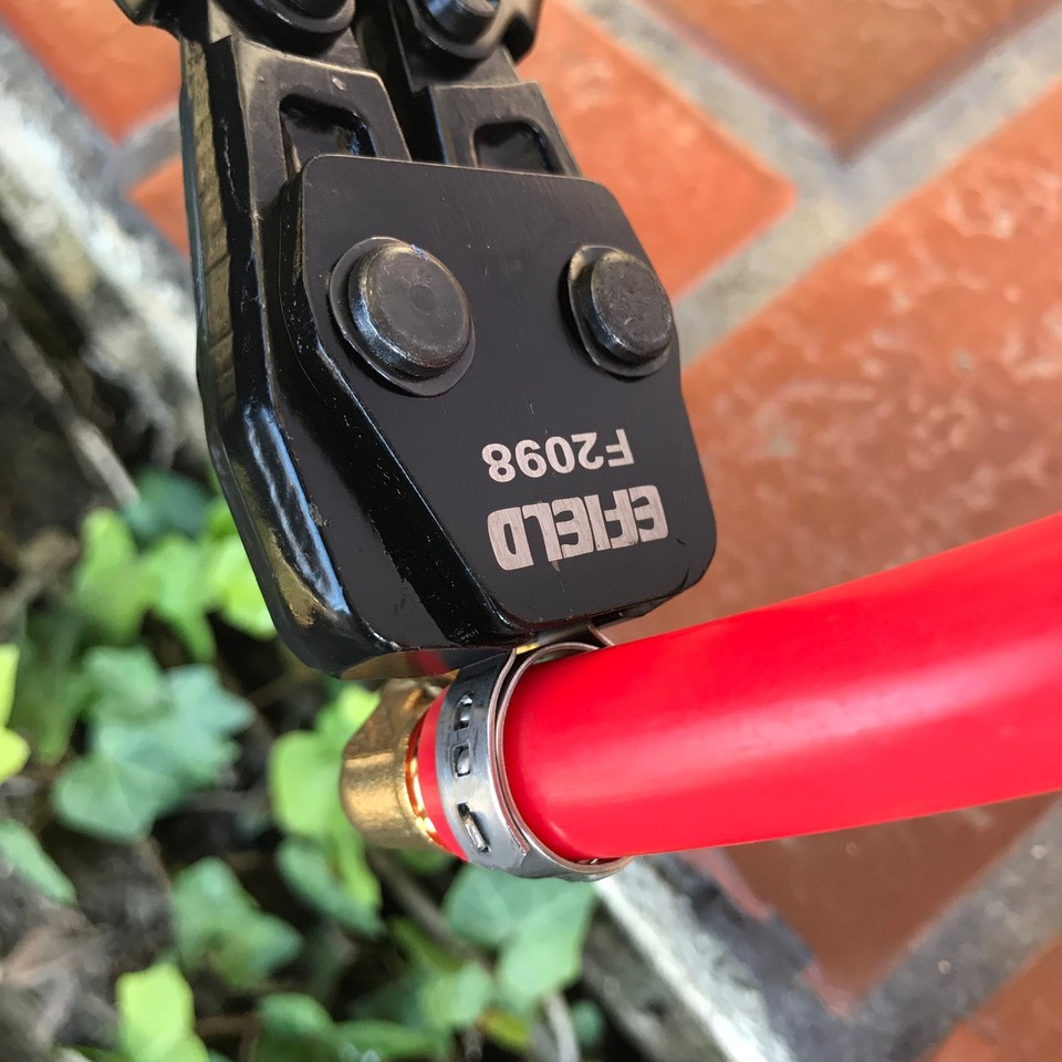 EFIELD Pex Cinch Crimping Tool Kit, Pipe Cutter +40 Rings Cinch Clamps ...