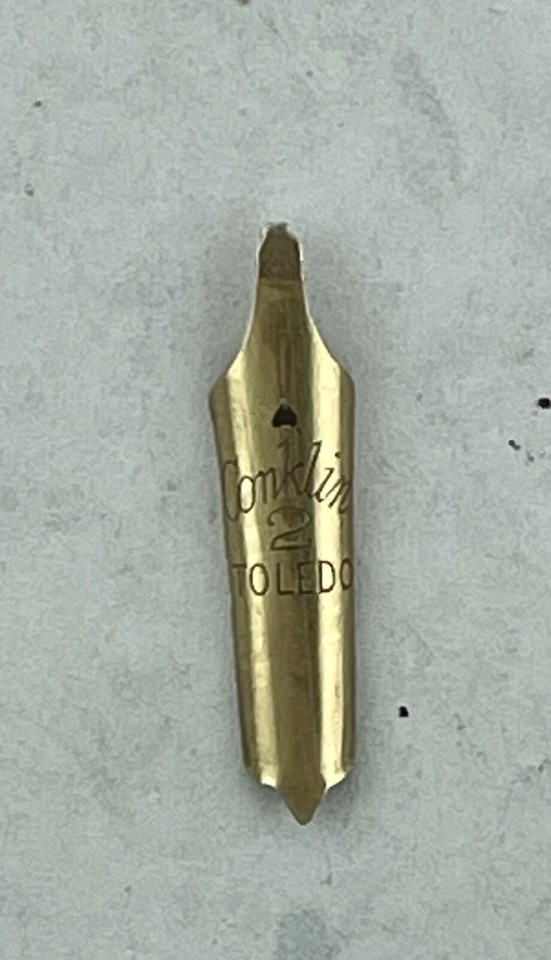 Conklin #2 Fountain Pen 14KT Nib ~ Custom Grind ~ Stubby ~ Looks not ...