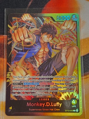 Monkey.D.Luffy - ST13-003 - Leader - Foil - NM - English - One Piece ...