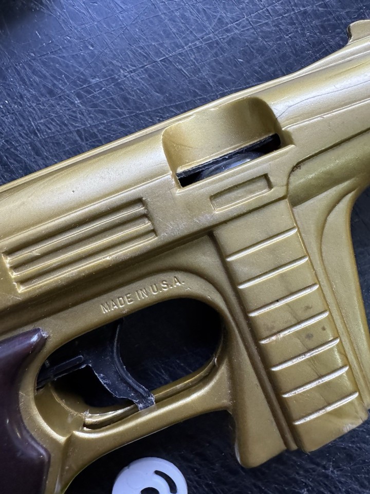 Vintage Rayline Ray Line Star Trek Tracer Gun Set Blue Gold W/ Discs ...