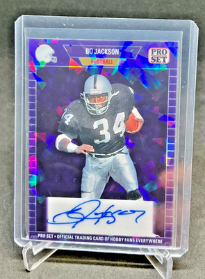 2024 Leaf Collective Multi-Sport BO JACKSON EARL CAMPBELL Purple AUTO 5 ...