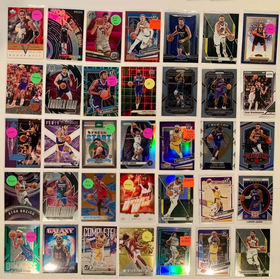 HUGE BASKETBALL CARD COLLECTION LOT ROOKIES STARS PATCH #ED!! JORDAN ...