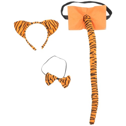 Tiger Headdress Set Costume Accessory Cosplay Tail Animal Headbands | eBay