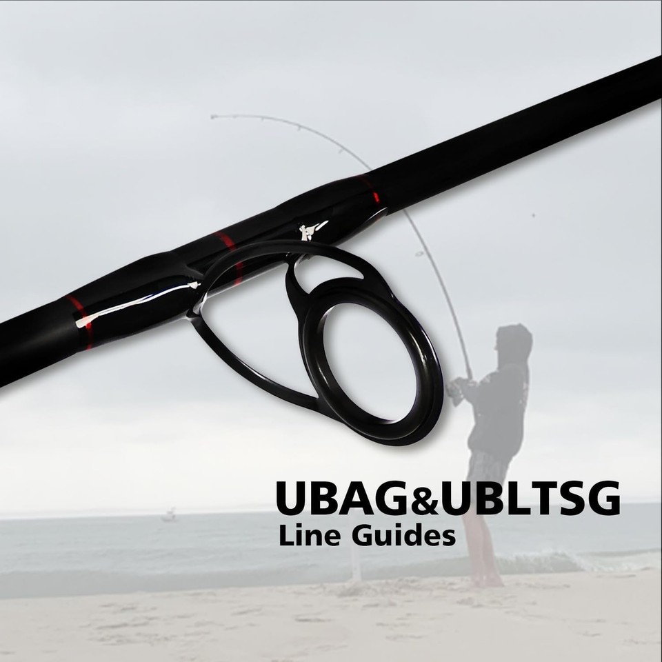 Surf Spinning Fishing Rod 2-Piece Graphite Travel Fishing Rod12 Feet ...