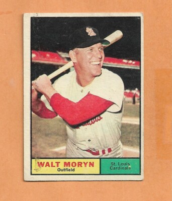 WALT MORYN CARDINALS TOPPS 1961 CARD # 91 | eBay Australia