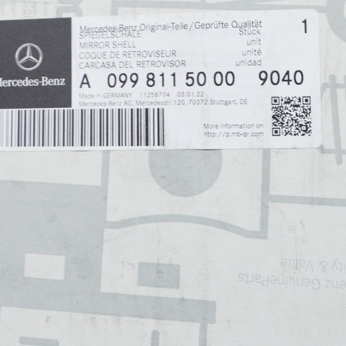 NEW MERCEDES-BENZ C W205 RIGHT WING MIRROR COVER LHD A09981150009040 ...