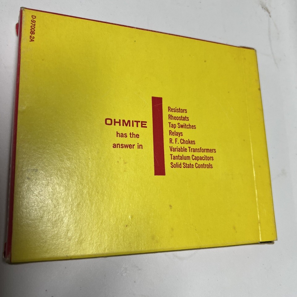 Ohmite Resistor 25 Ohms. 20 Watts Box Of 10 New Old Stock | eBay