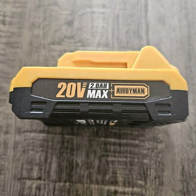 ALLOYMAN 20V MAX 2.0AH REPLACEMENT BATTERY 40WH AM-2020B-BL FOR POWER ...