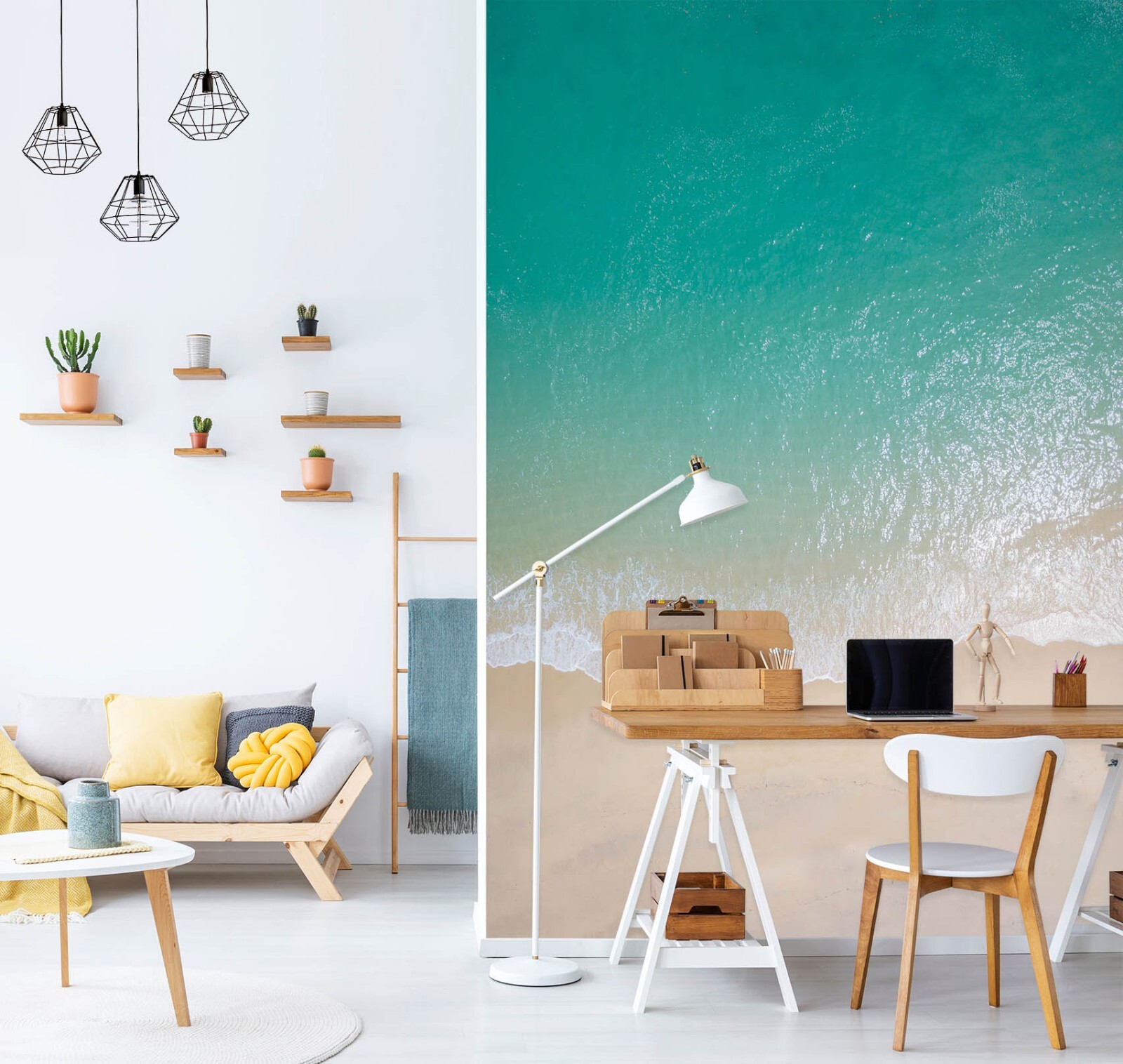 3D Beach Waves J491 Wallpaper Mural Wall Print Wall Wallpaper Murals ...