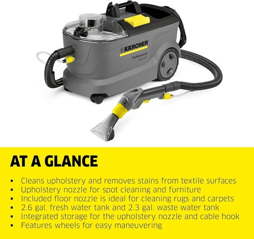 KARCHER CARPET CLEANER PUZZI 10/1 Carpet Extractor 110 Volt USA Model ...