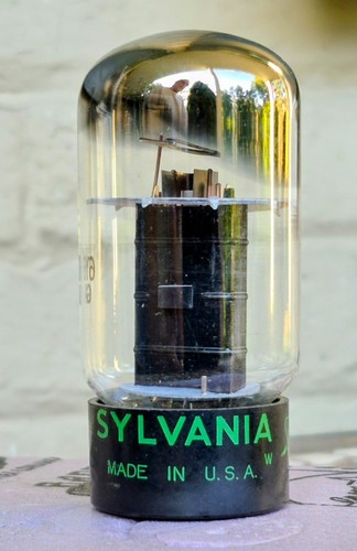 NOS Sylvania 6Y6GA 6y6 Fat Bottle Black Plate Tube Tested Date Code MDT ...