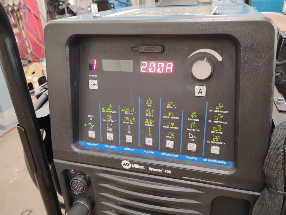 Miller Dynasty 400 Water-cooled Tig Runner Kit,Mint Low Hrs w/Warranty ...