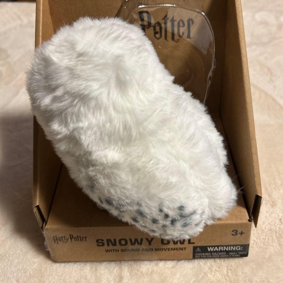 Harry Potter Hedwig Moving Plush Snowy Owl Shoulder Toy White 15cm ...