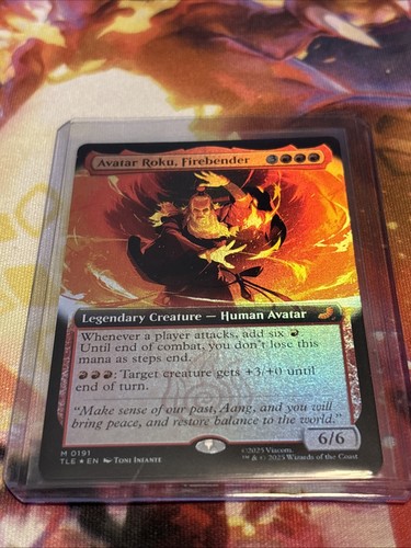Avatar Roku, Firebender (Extended Art) Foil #191 MTG: Avatar The Last ...
