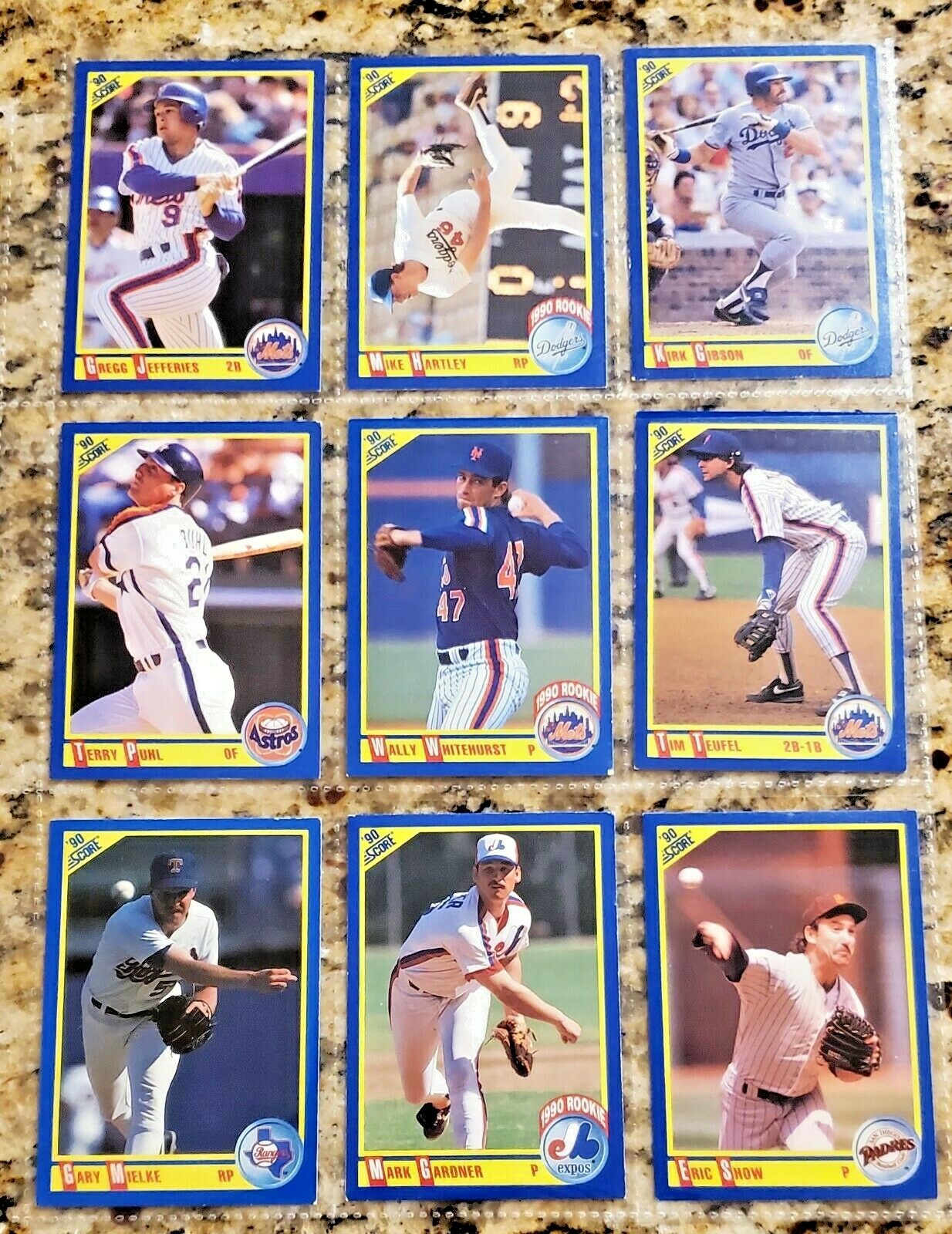 1990 Score Baseball Cards - 9 Card Lot | eBay