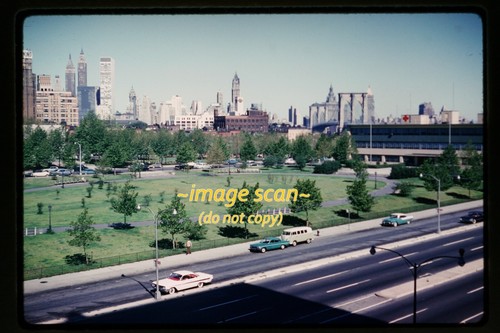 VW Volkswagen Bus at New York City NYC in 1962, Kodachrome Slide t30b ...