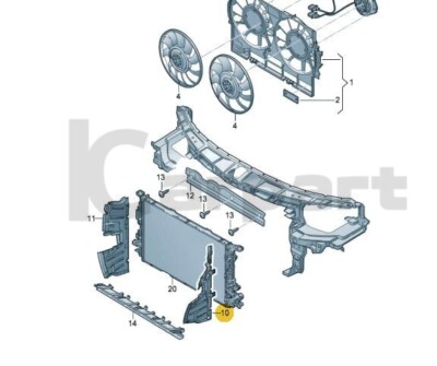 New OEM Radiator air guide Right Audi A7 FL S-line 2015- 3.0 TFSI ...