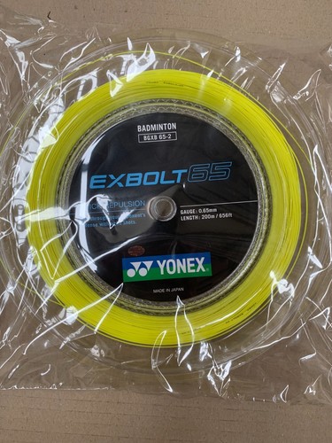 YONEX Badminton String - EXBOLT 65 (BGXB65-2) - 200M Reel - Multiple ...