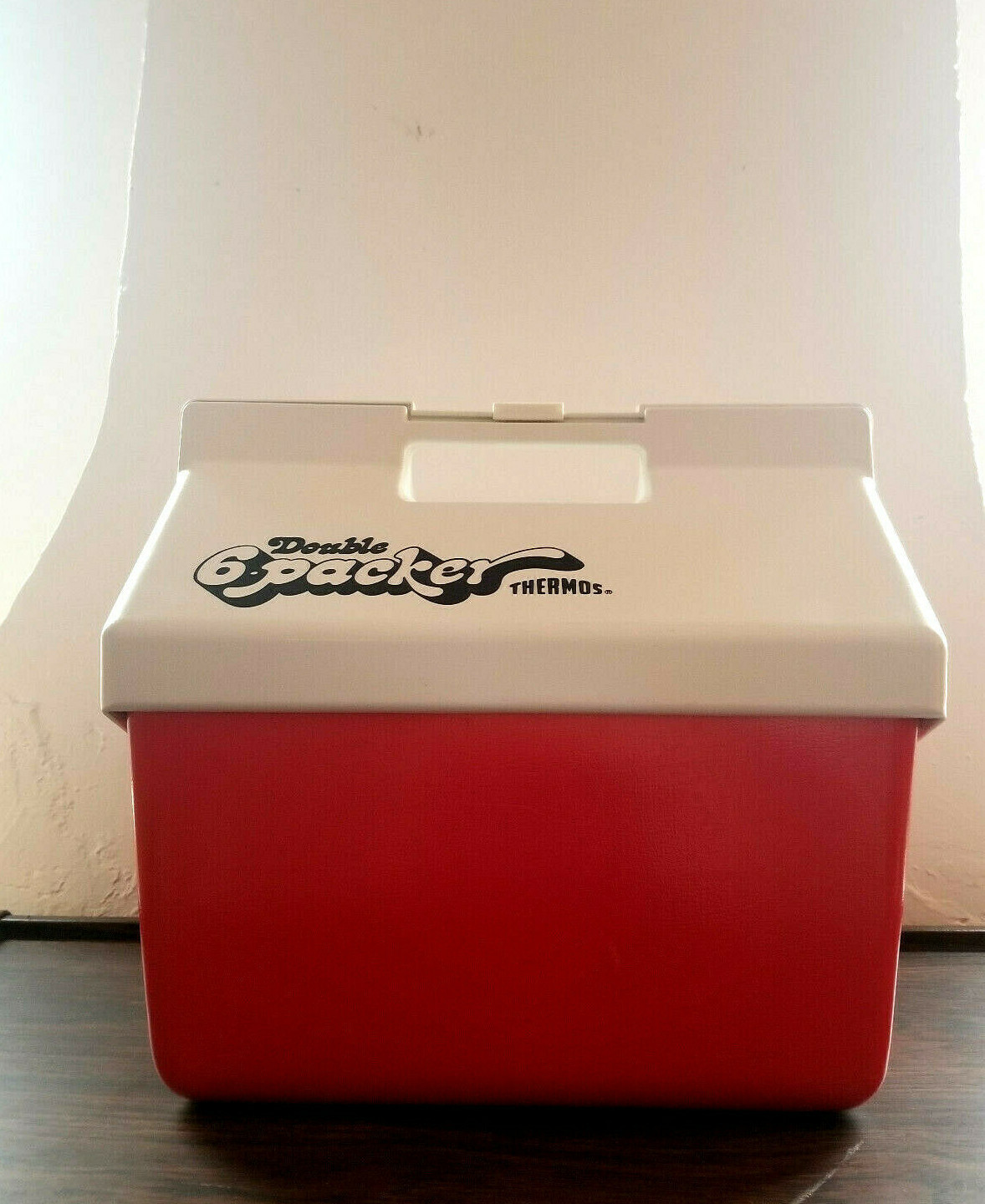 VTG 1970's Thermos Double 6 Packer Cooler 12 QT Model Number 7714 Red & White | eBay