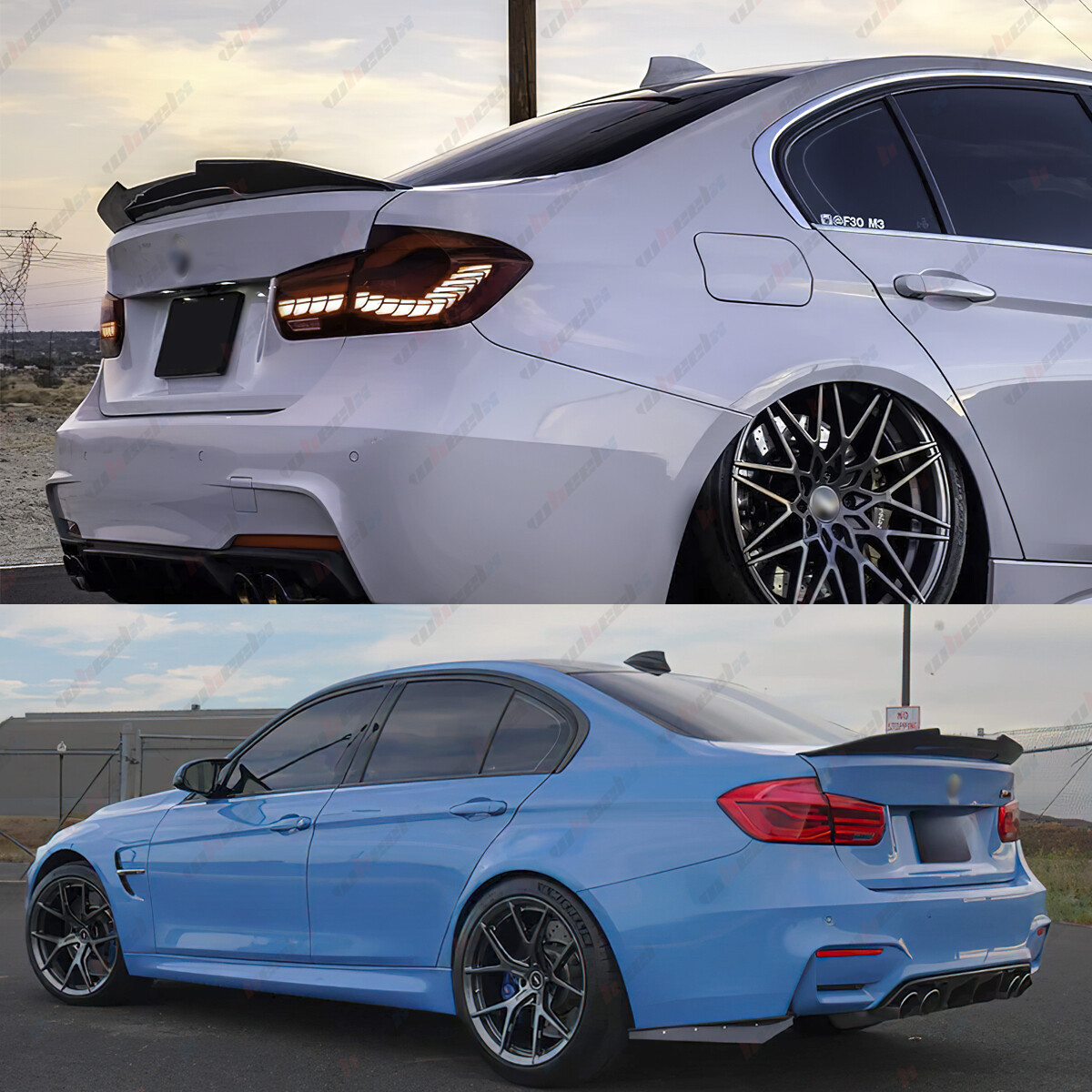 For 12-18 BMW F30 330i 335i F80 M3 Gloss Black HighKick PSM Style Trunk ...