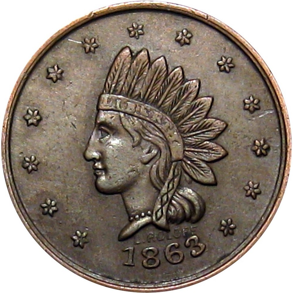 1863 New York City Civil War Token J J Diehl Undertaker Coffin | eBay