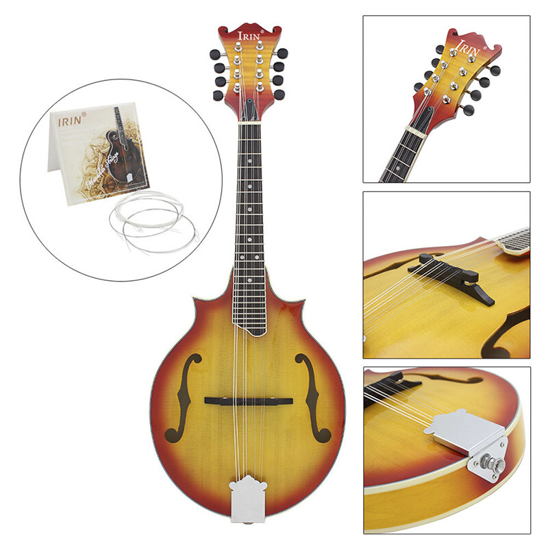1 set M100 Mandolin String Steel Silver-Plated Copper Alloy Wound (.010 ...