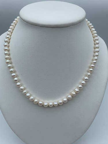 COLLIER FANTAISIE RAS COU PERLES DE CULTURE BLANCHES BAROQUE 26 GRAMMES ...