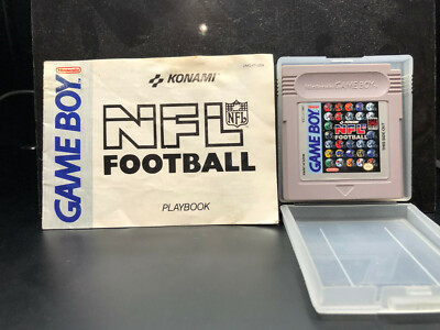 NFL Football Nintendo Gameboy 1990 Game, Case and manual F21 | eBay