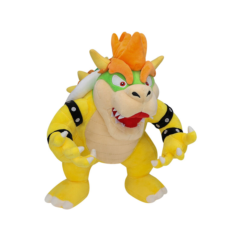 12" Super Mario Bros Toys Large Standing Bowser Plush Stuffed Doll Kid ...