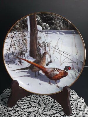 Collector Plate Early Winter Morning The David Maass Pheasant Plate ...