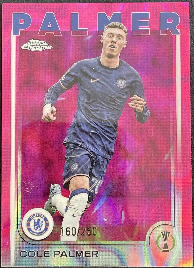 2024-25 Topps Chrome Uefa Club Competitions - Cole Palmer #32 Pink ...