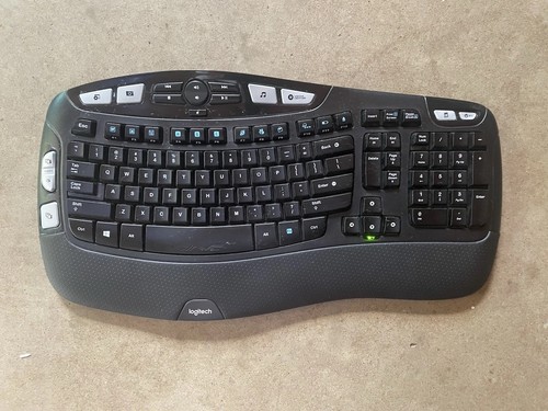 Logitech K350 Wireless Keyboard Comfort Wave Ergonomic No Dongle ...