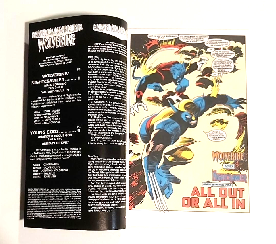 Marvel Comics Presents 106 / Wolverine Ghost Rider / Marvel 1992 / NM ...