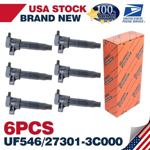 6 Pcs High Quality Ignition coils For Kia Borrego 2009-2011 UF546 27301 ...