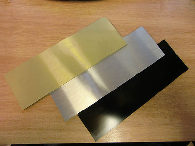 Aluminium Composite Sign Blank - Brushed Silver/Gold or Black Finish | eBay