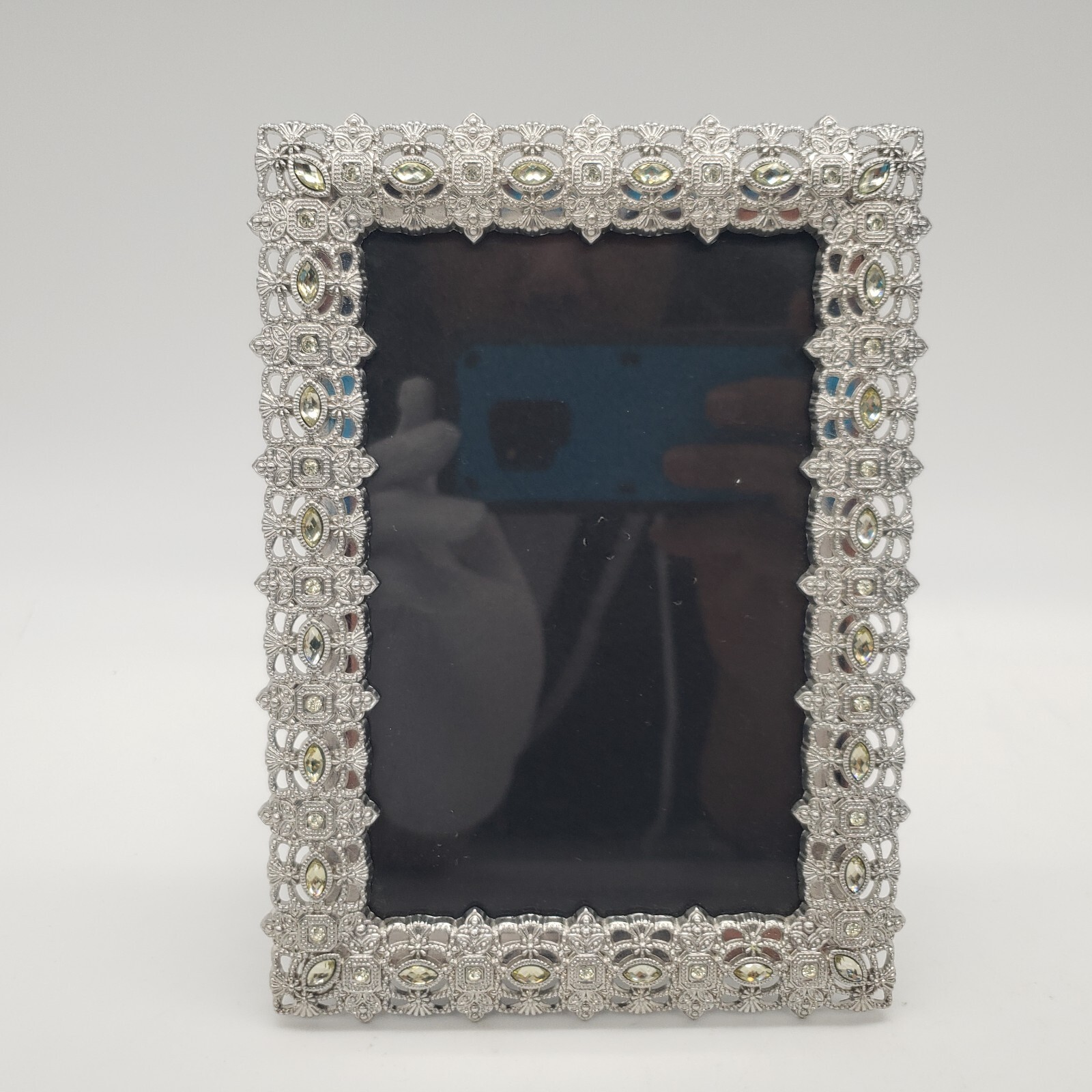Sheffield Home Crystal Stones Rhinestone Metal Tabletop Picture Frame ...