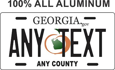 Georgia Peach, Personalized License Plate - Georgia license plate, auto ...