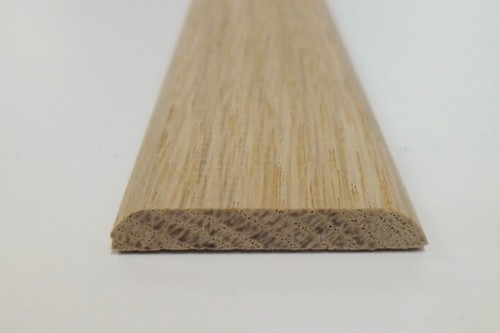Oak D Mould trim shape decorative 34x6mm bead wooden timber edging ...