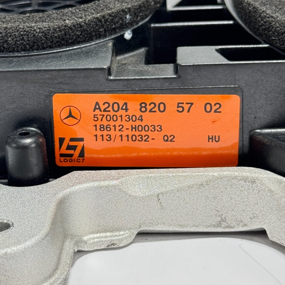2012-2019 MERCEDES W204 C250 E350 REAR SUBWOOFER & DECK SHELF LOUD ...