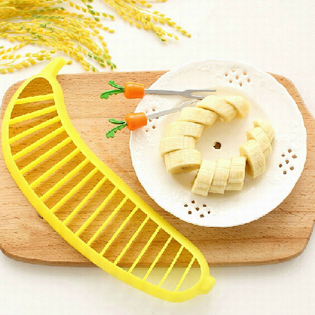 Banana Slicers Fruit Cutter Fruit Salad Maker Chopper Practical Kitchen ...