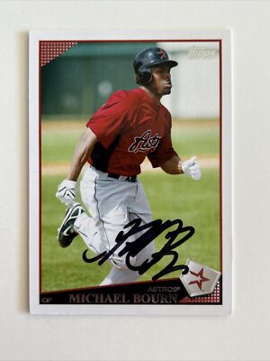 Michael Bourn Autographed 2009 Topps Card #572 In Person M957 | eBay