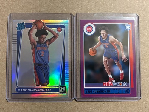 Cade Cunningham 2021-22 Donruss Optic Silver Holo Prizm - NBA Hoops RC ...