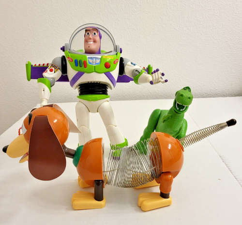 Toy Story Rex , Slinky Dog And Buzz Lightyear Articulated Disney Toys ...